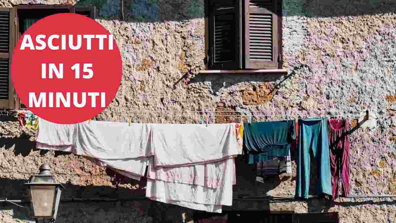 Asciugare panni in modo veloce e a costo zero? Bastano 15 minuti